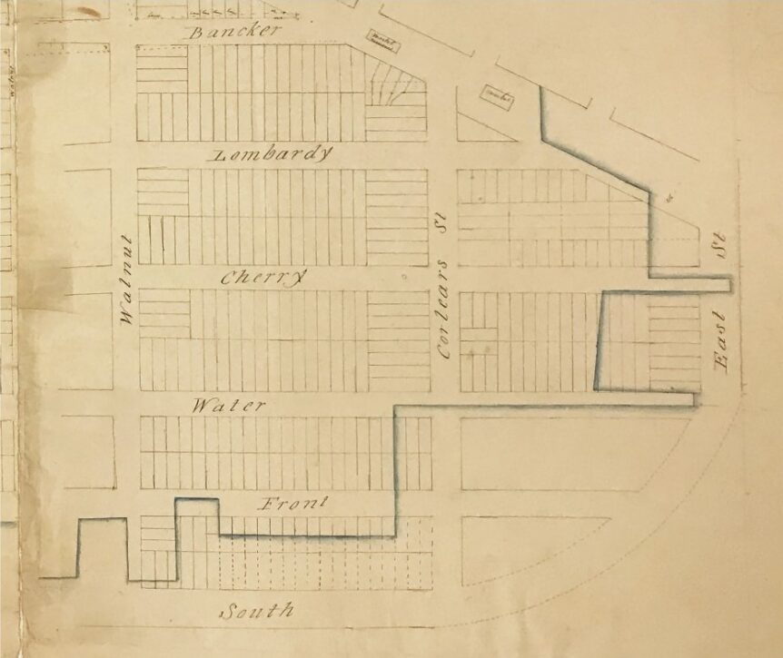 Fig. 19. Detail of A Map of the Seventh Ward of the City of New York by ...
