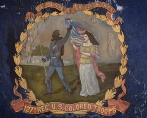 Flag of the 127th Regiment USCT. Courtesy of Kenan Research Center at ...