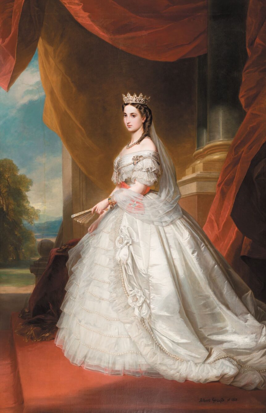 Carlota Amalia de Habsburgo. Albert Graefle. Óleo sobre tela. 1865 ...